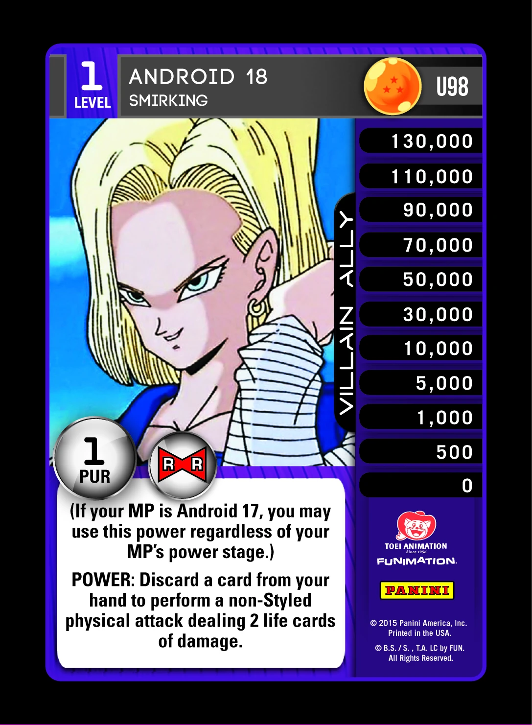 Android 18 - Smirking | DragonBallZTCG Wiki | Fandom