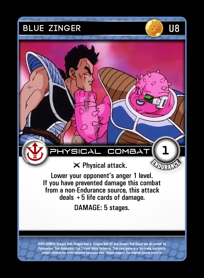 Blue Zinger | DragonBallZTCG Wiki | Fandom