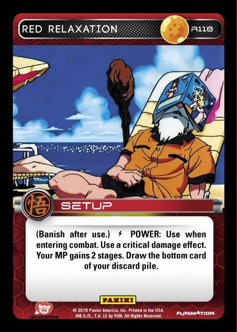 Red Relaxation | DragonBallZTCG Wiki | Fandom
