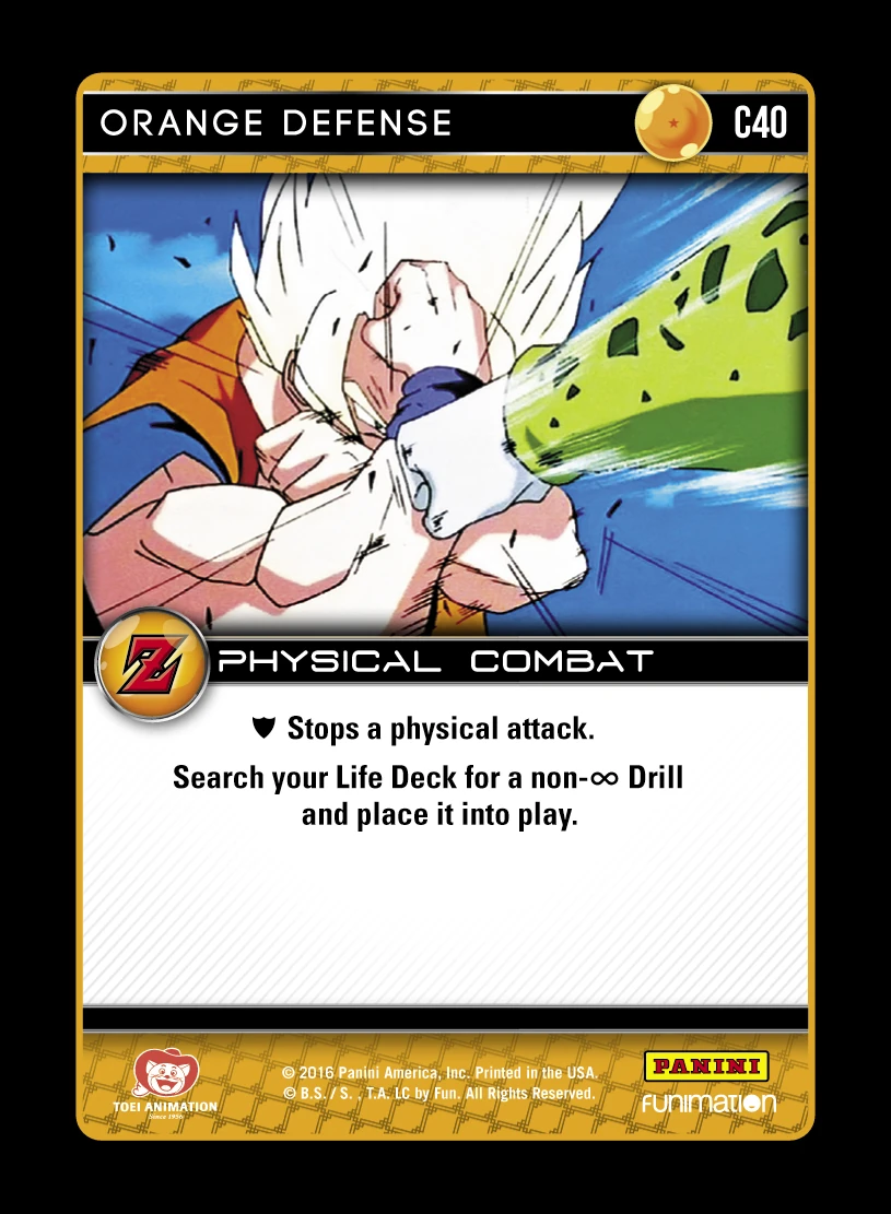 Orange Defense | DragonBallZTCG Wiki | Fandom