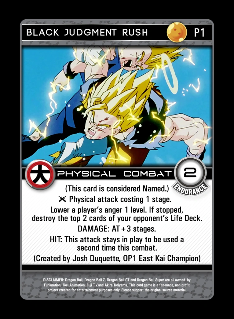 Black Judgement Rush | DragonBallZTCG Wiki | Fandom