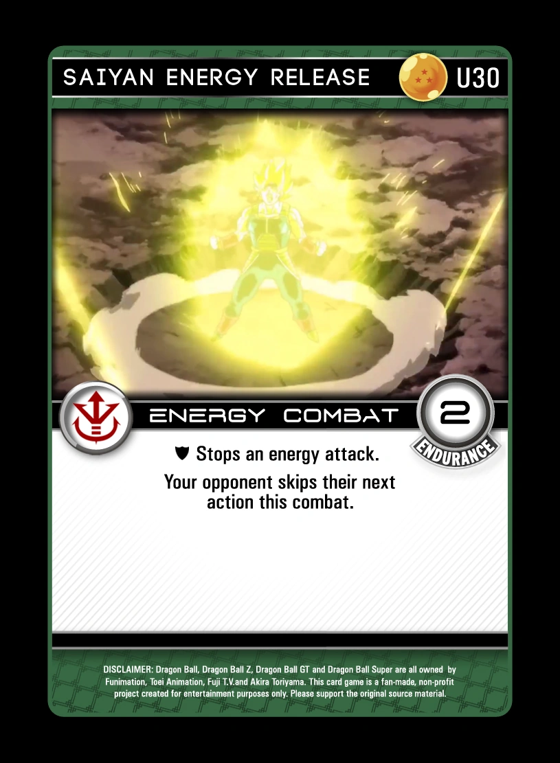 Saiyan Energy Release | DragonBallZTCG Wiki | Fandom