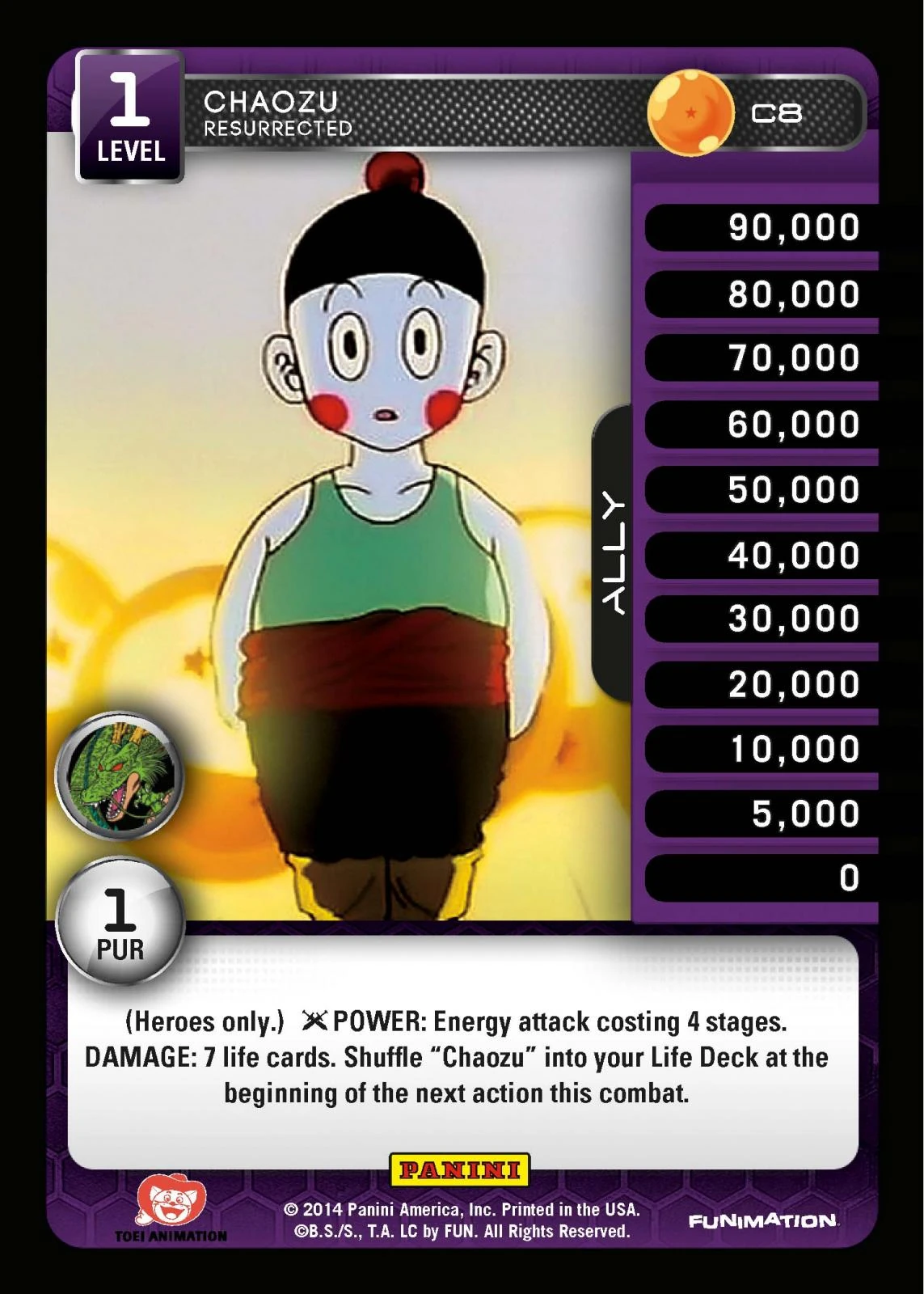 Chaozu - Resurrected | DragonBallZTCG Wiki | Fandom