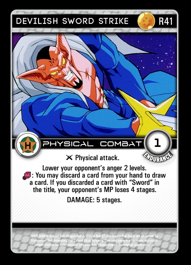 Devilish Sword Slash | DragonBallZTCG Wiki | Fandom