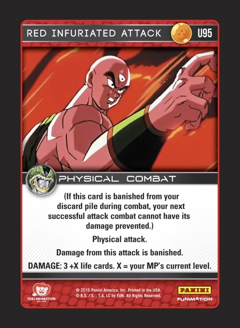 Red Infuriating Attack | DragonBallZTCG Wiki | Fandom