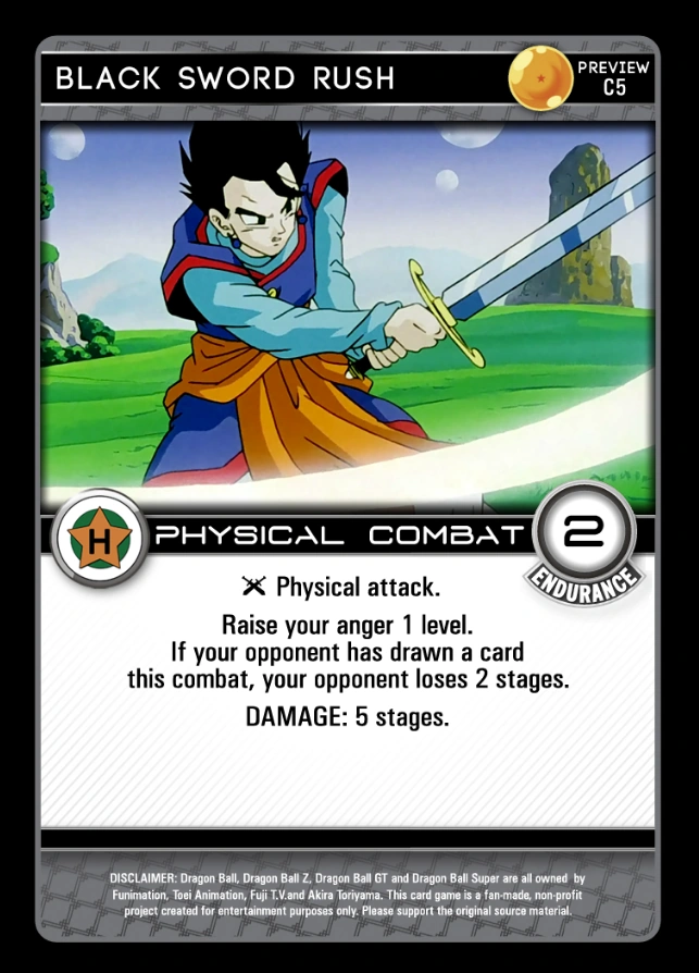 Black Sword Rush | DragonBallZTCG Wiki | Fandom