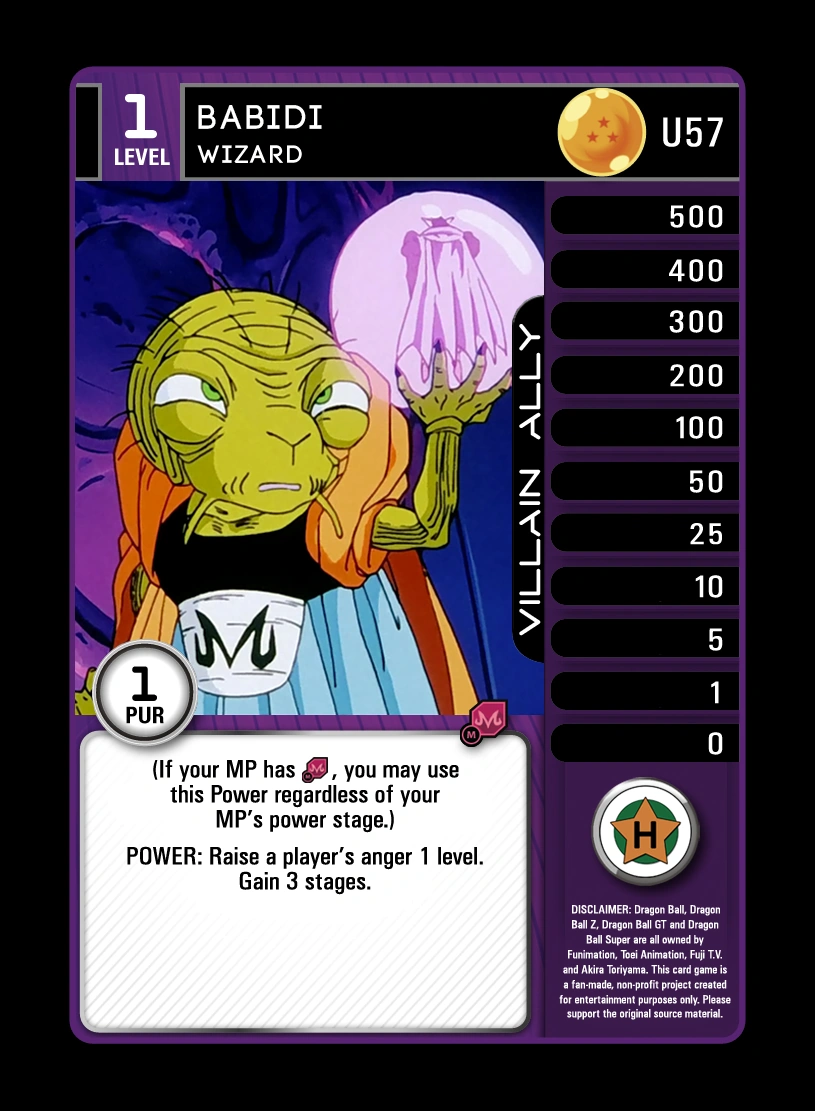 Babidi - Wizard | DragonBallZTCG Wiki | Fandom