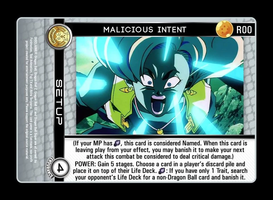 Malicious Intent | DragonBallZTCG Wiki | Fandom