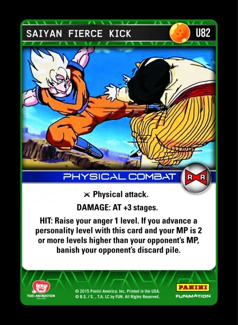 Saiyan Fierce Kick | DragonBallZTCG Wiki | Fandom