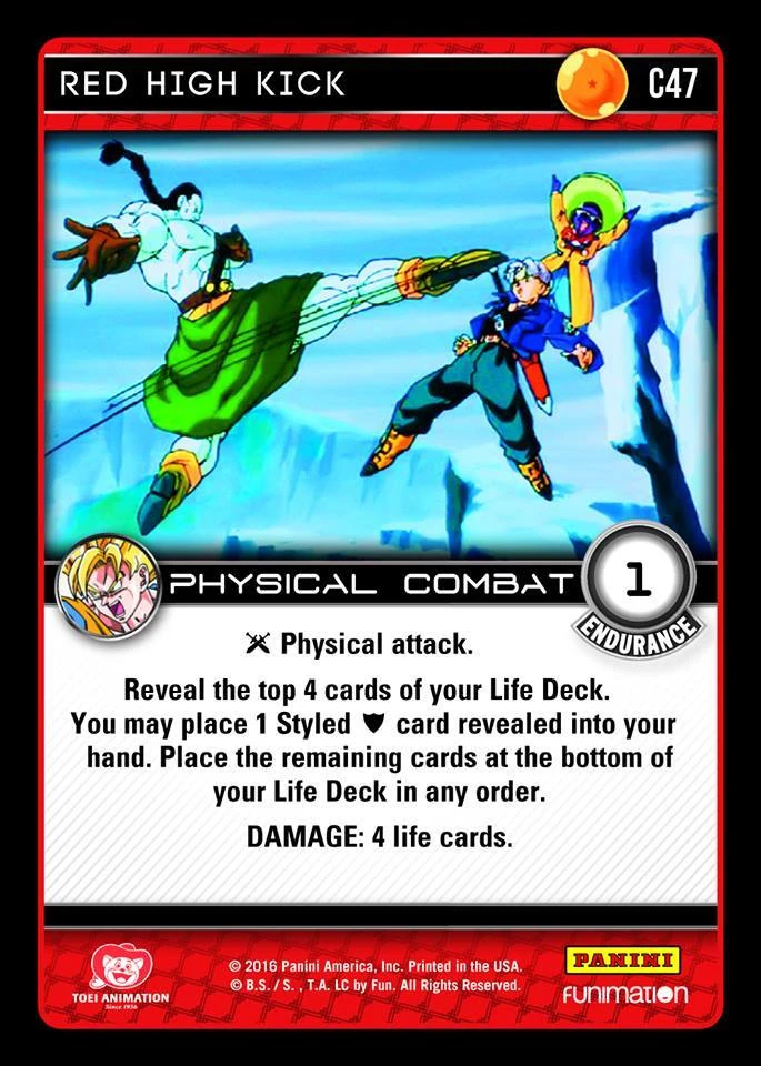 Red High Kick | DragonBallZTCG Wiki | Fandom