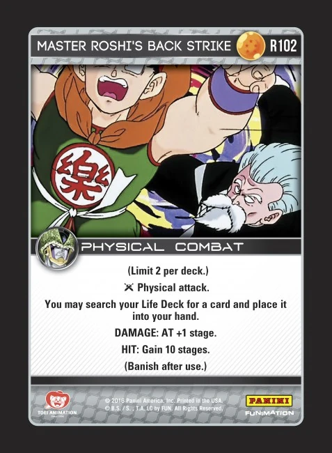 Master Roshi's Back Strike | DragonBallZTCG Wiki | Fandom