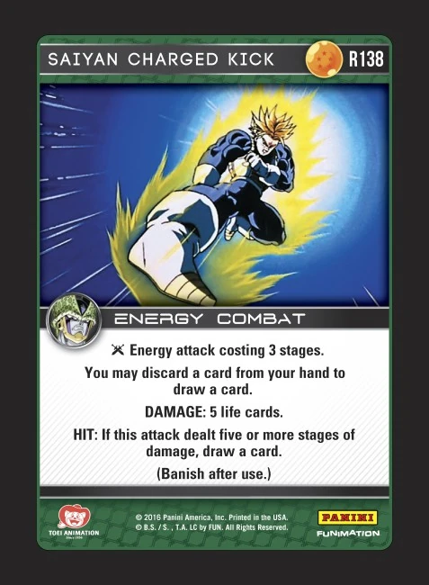 Saiyan Charged Kick | DragonBallZTCG Wiki | Fandom
