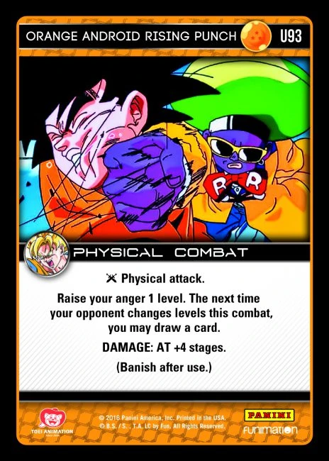 Orange Android Rising Punch | DragonBallZTCG Wiki | Fandom