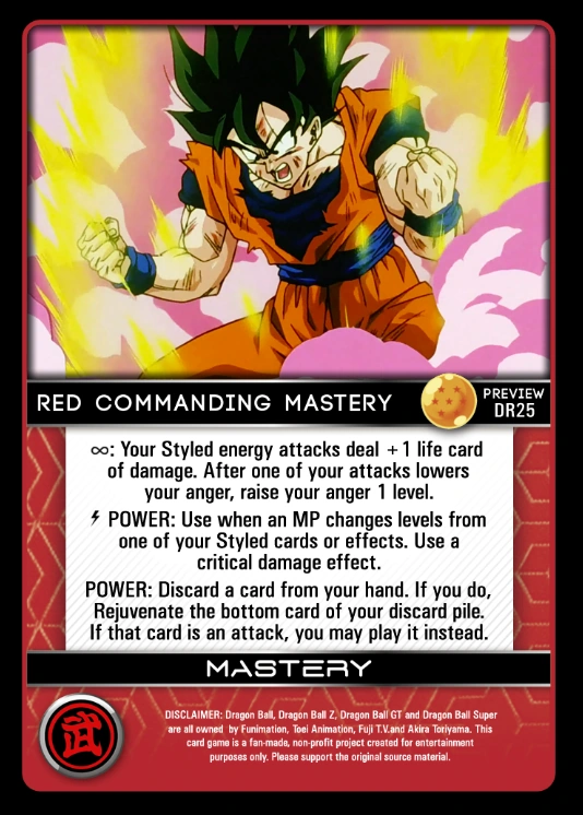 Red Commanding Mastery | DragonBallZTCG Wiki | Fandom