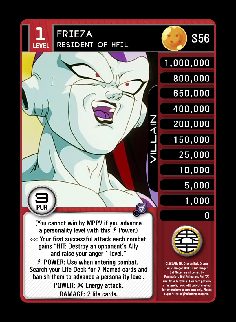Frieza - Resident of HFIL | DragonBallZTCG Wiki | Fandom