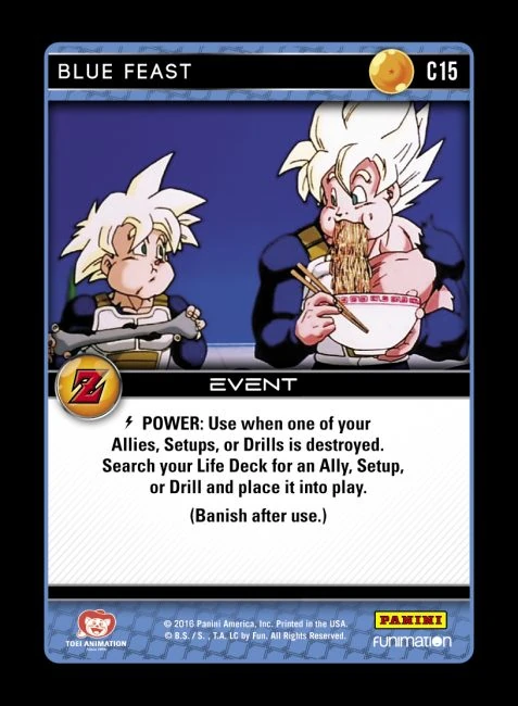 Blue Feast | DragonBallZTCG Wiki | Fandom