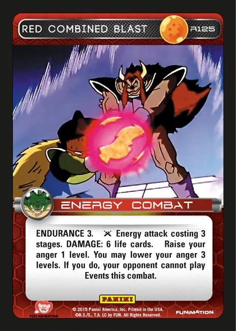 Red Combined Blast | DragonBallZTCG Wiki | Fandom