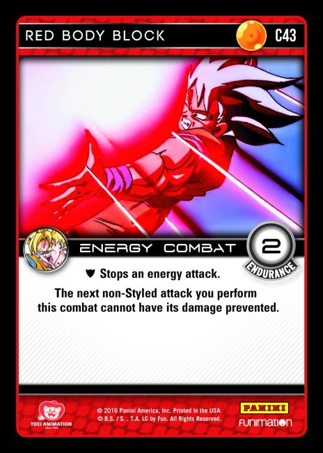 Red Body Block | DragonBallZTCG Wiki | Fandom