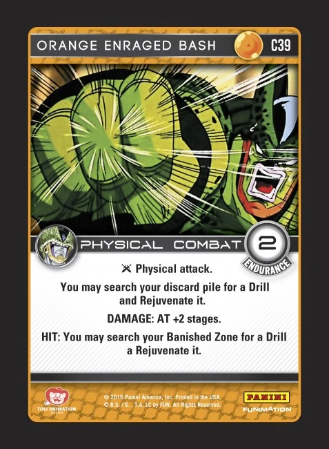 Orange Enraged Bash | DragonBallZTCG Wiki | Fandom