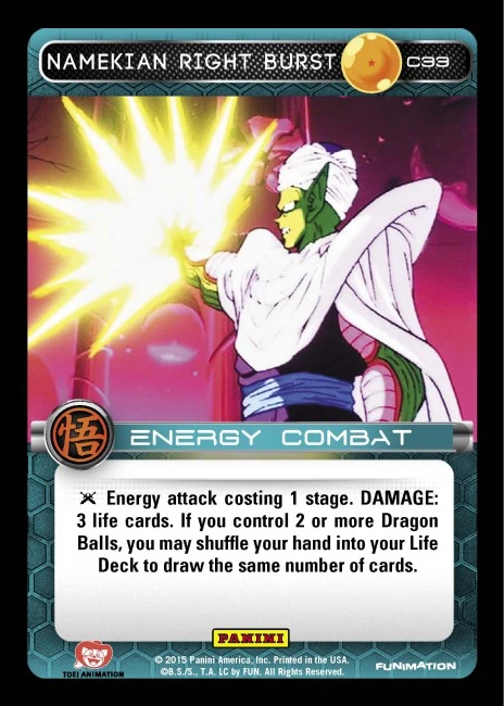 Namekian Right Burst | DragonBallZTCG Wiki | Fandom