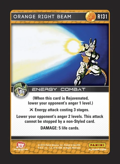 Orange Right Beam | DragonBallZTCG Wiki | Fandom
