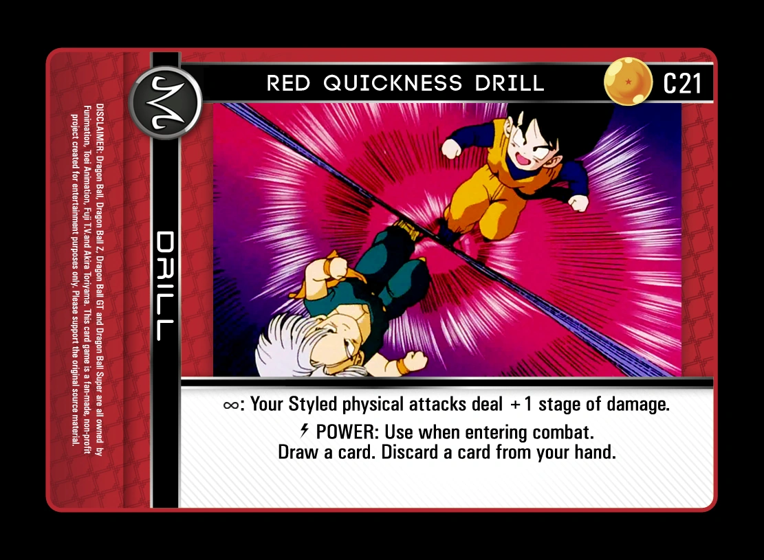 Red Quickness Drill | DragonBallZTCG Wiki | Fandom