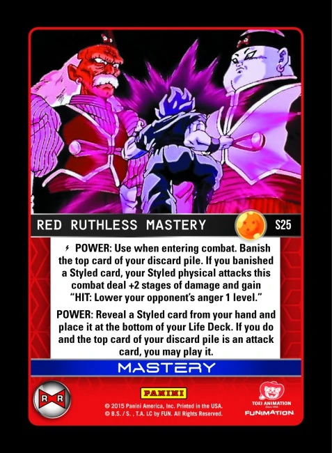 Red Ruthless Mastery | DragonBallZTCG Wiki | Fandom
