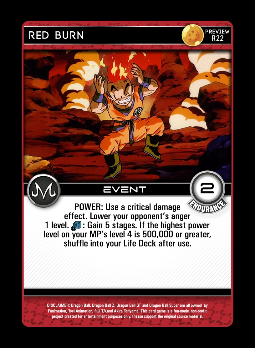 Red Burn | DragonBallZTCG Wiki | Fandom