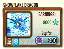 Snowflake Dragon Dragon City