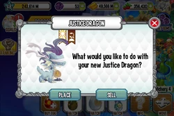 Justice Dragon Dragon City