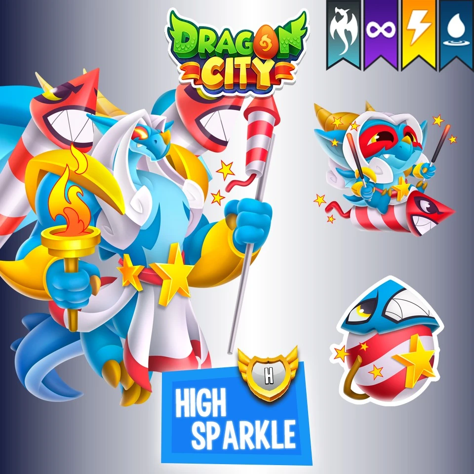 High Sparkle Dragon | Dragon City Wiki | Fandom