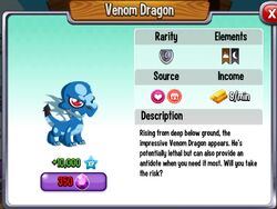 Venom Dragon Dragon City