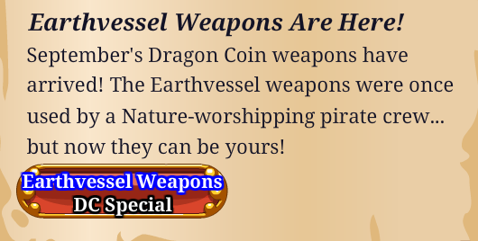 Earthvessel Weapons | DragonFable Wiki | Fandom