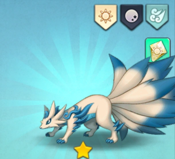 Blue Nine Tailed Fox