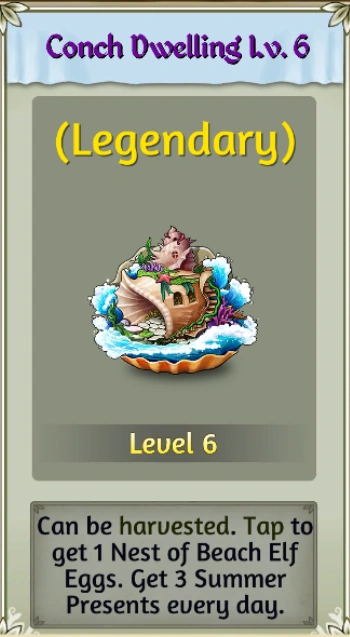 Conch Dwelling Lv.6 | Dragons & Elfs Wiki | Fandom