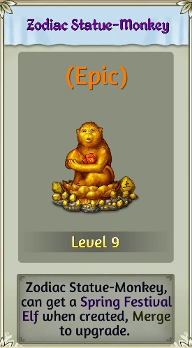 Zodiac Statue-Monkey (Earth) | Dragons & Elfs Wiki | Fandom