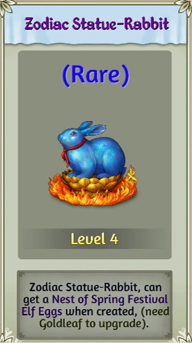 Zodiac Statue-Rabbit (Fire) | Dragons & Elfs Wiki | Fandom