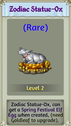 Zodiac Statue-Ox (Earth) | Dragons & Elfs Wiki | Fandom