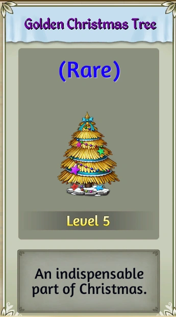 Golden Christmas Tree - Level 5 | Dragons & Elfs Wiki | Fandom