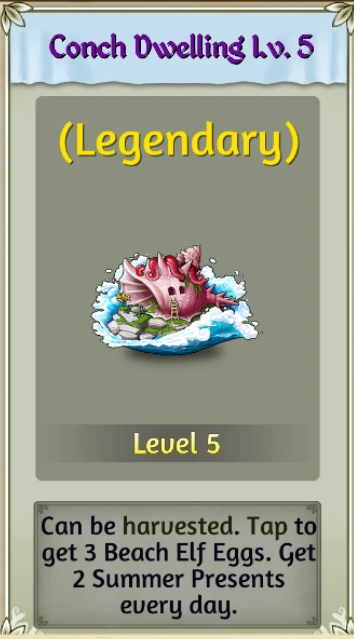 Conch Dwelling Lv.5 | Dragons & Elfs Wiki | Fandom