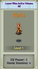 Miss Active Volcano Elf | Dragons & Elfs Wiki | Fandom