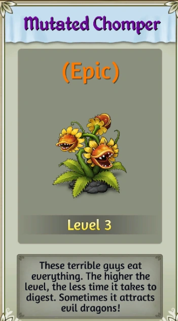 Mutated Chomper Level 3 | Dragons & Elfs Wiki | Fandom