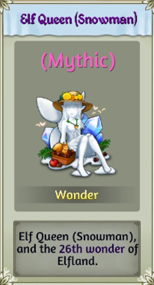 Elf Queen (Snowman) | Dragons & Elfs Wiki | Fandom