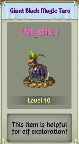 Giant Black Magic Taro (Exploration) | Dragons & Elfs Wiki | Fandom