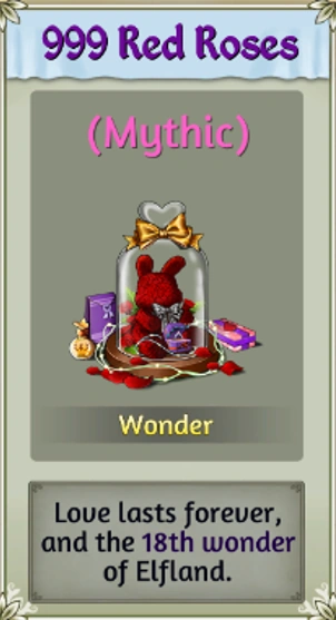 999 Red Roses | Dragons & Elfs Wiki | Fandom