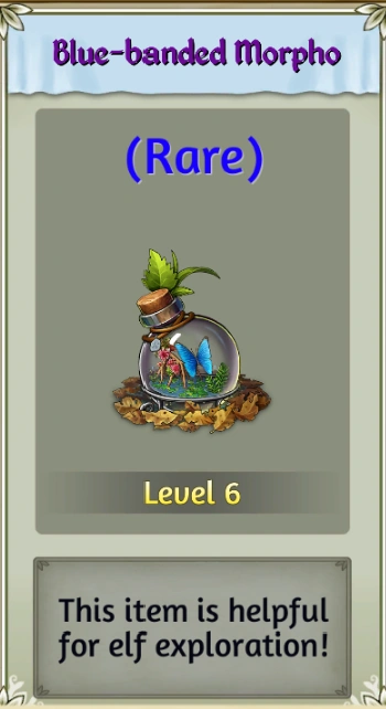 Blue-banded Morpho (Exploration) | Dragons & Elfs Wiki | Fandom