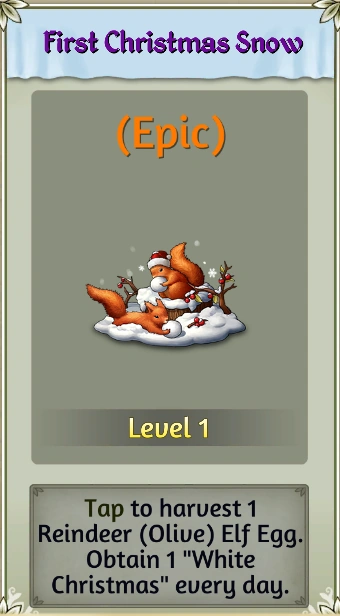First Christmas Snow - Level 1 | Dragons & Elfs Wiki | Fandom