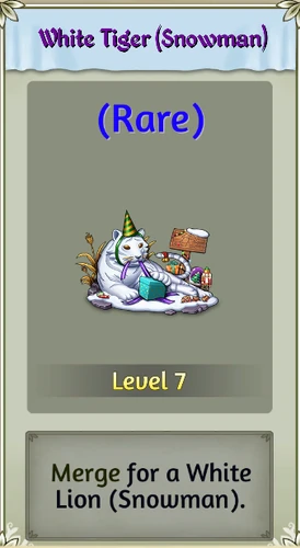 White Tiger (Snowman) | Dragons & Elfs Wiki | Fandom