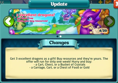 Game Updates | Dragons World Wiki | Fandom