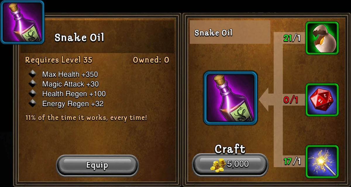 Snake Oil | Dragonsoul Wikia | Fandom